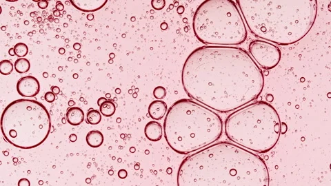 Bubble cluster, cells under a microscope... | Stock Video | Pond5