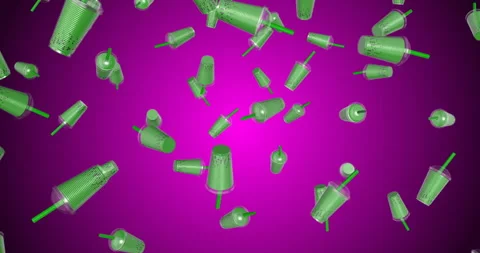 Bubble Tea falling slow motion animation... | Stock Video | Pond5