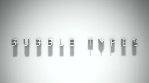 bubble types 3D title animation white te... | Stock Video | Pond5