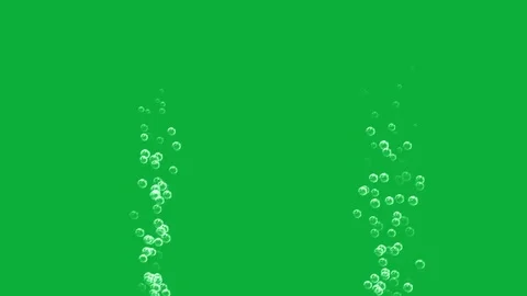 Bubbles motion graphics with green scree... | Stock Video | Pond5
