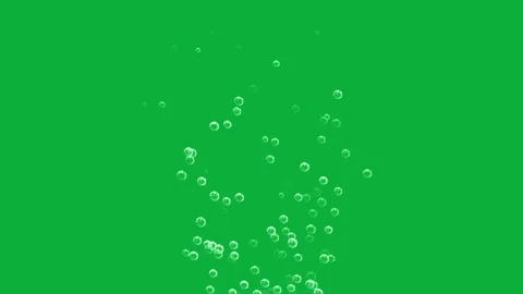 Bubbles motion graphics with green scree... | Stock Video | Pond5