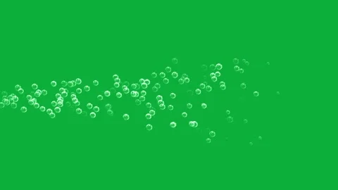 Bubbles motion graphics with green scree... | Stock Video | Pond5