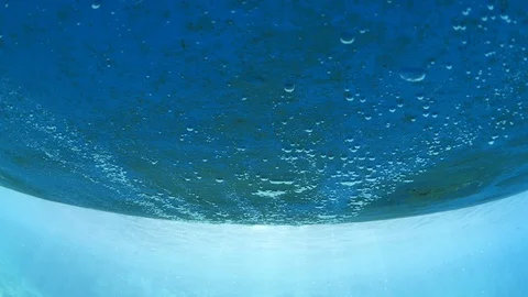 bubbles underwater sliding and going pla... | Stock Video | Pond5