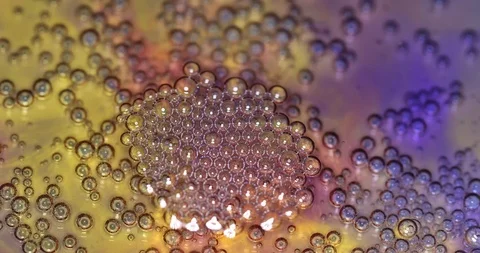 Bubbling chemical reaction | Stock Video | Pond5