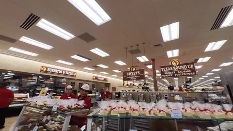 Buc-ee's retail store exterior parking l... | Stock Video | Pond5