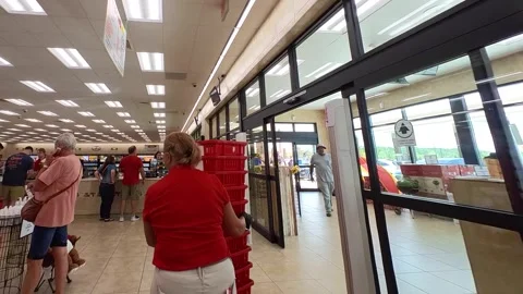 Buc-ee's retail store interior front ent... | Stock Video | Pond5