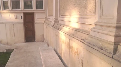Bucharest 2020, Villa Ceausescu, courtya... | Stock Video | Pond5