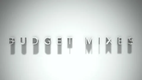 budget mixes 3D title animation white te... | Stock Video | Pond5