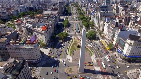 Argentina Obelisk Stock Video Footage | Royalty Free Argentina Obelisk ...