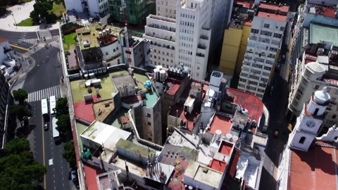 Buenos Aires, Recoleta City roofs, view ... | Stock Video | Pond5