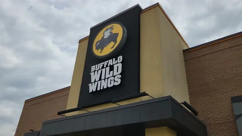 Buffalo Wild Wings Restaurant Signage Bu... | Stock Video | Pond5