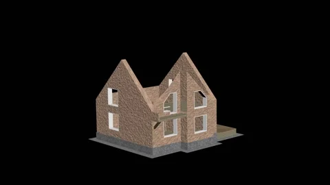 House Build Animation Stock Videos – Royalty-Free HD & 4K Videos | Pond5