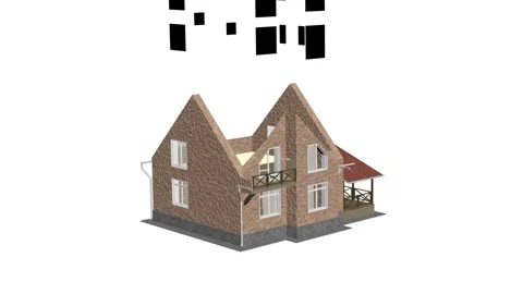House Build Animation Stock Videos – Royalty-Free HD & 4K Videos | Pond5