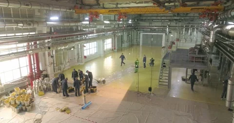 The builders do the work inside. Builder... | Stock Video | Pond5