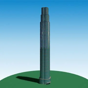 3d Cylinder Building