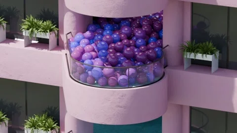 Building 3D loop shapes animation | Stock Video | Pond5