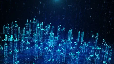 Digital Building Background Stock Videos – Royalty-Free HD & 4K Videos