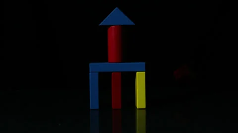 Building Blocks Falling Stock Video Footage | Royalty Free Building ...