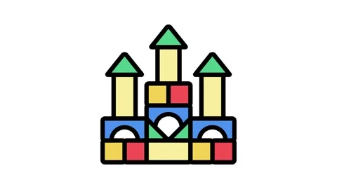 Building Blocks Animation Stock Footage ~ Royalty Free Stock Videos | Pond5