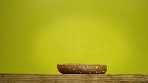 Building a Burger. Stop motion animation | Stock Video | Pond5