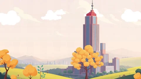 Building Cartoon: building structure des... | Stock Video | Pond5