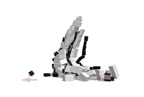 Building Collapse Animation 3D | Stock Video | Pond5