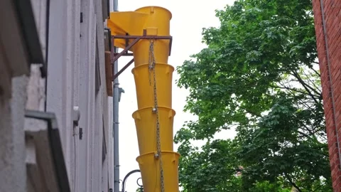 Building Construction Site Rubbish Chute | Stock Video | Pond5