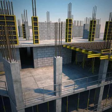 Building Construction V4 ~ 3D Model #91433838 | Pond5