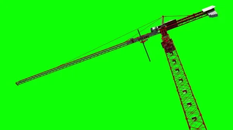 Building crane animation, work process. ... | Stock Video | Pond5