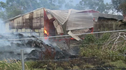 Barn Burning Scene Stock Video Footage | Royalty Free Barn Burning ...