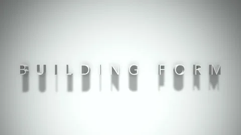 building form 3D title animation white t... | Stock Video | Pond5