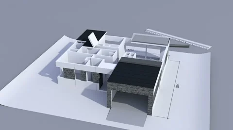 3D House Animation Stock Video Footage | Royalty Free 3D House ...