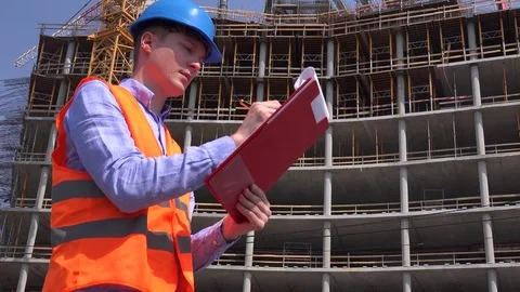 Building site development background sta... | Stock Video | Pond5