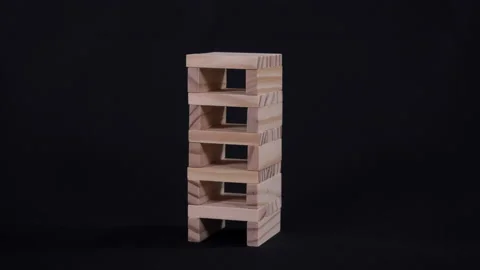 Building structure being built with wood... | Stock Video | Pond5