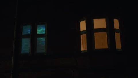 City Night Building Window Stock Footage ~ Royalty Free Stock Videos ...