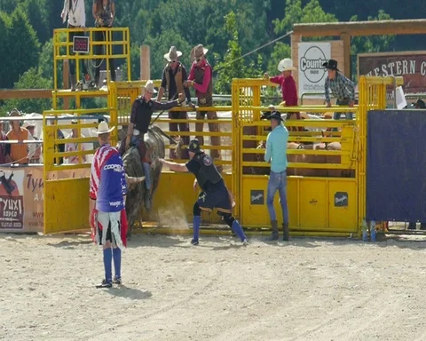 Riding A Bull Stock Footage ~ Royalty Free Stock Videos | Pond5