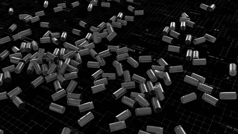 Bullet Shells Falling Stock Footage ~ Royalty Free Stock Videos | Pond5