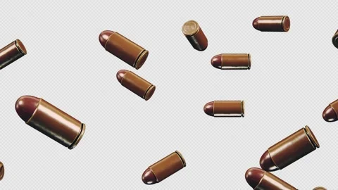 Bullets Video Loop On Alpha Channel | Stock Video | Pond5