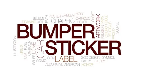 Bumper Stickers Stock Videos – Royalty-Free HD & 4K Videos