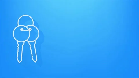 Bunch of Keys Icon. Just sold key. Motio... | Stock Video | Pond5