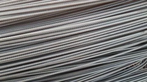 Bundle reinforcing bar.Steel reinforceme... | Stock Video | Pond5