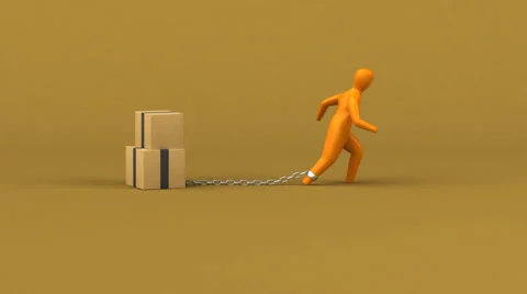 Burden symbol - 3D Animation | Stock Video | Pond5