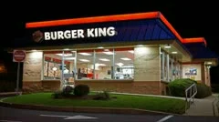 Burger King Restaurant Night