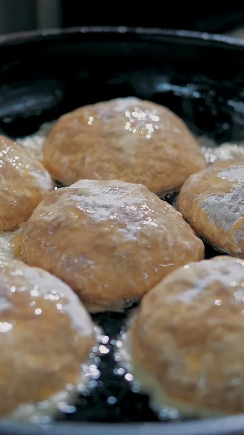 Burger patty. close-up. cooking. buffet ... | Stock Video | Pond5
