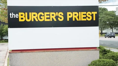 the burgers priest restaurant burger joi... | Stock Video | Pond5