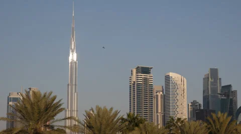 Dubai Skyscraper Sky Stock Video Footage | Royalty Free Dubai ...