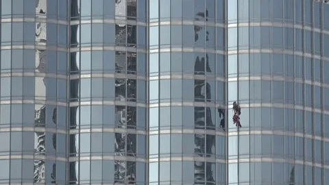 Burj Khalifa, Skyscraper, high-rise buil... | Stock Video | Pond5