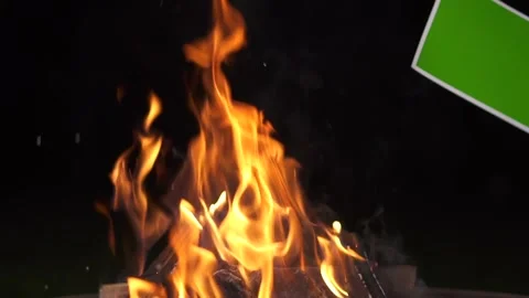 Burn a green photograph on a black backg... | Stock Video | Pond5