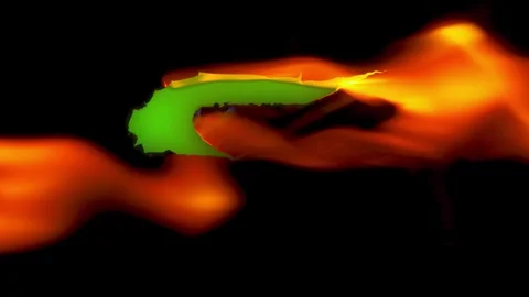 Burn transition elements pack. 4k 2d Car... | Stock Video | Pond5