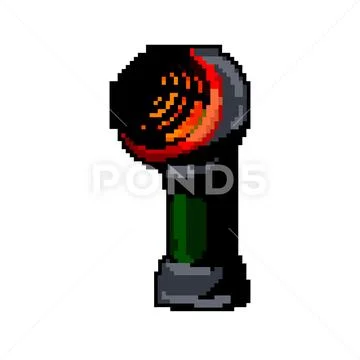 Burner heater gas game pixel art vector illustration Illustration ...